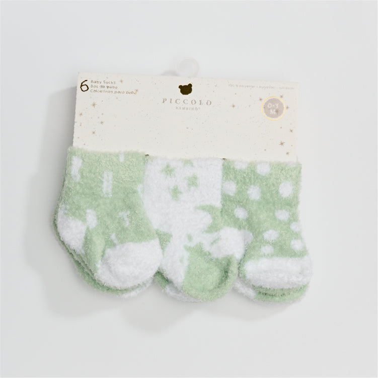 Chenille Socks 6-piece – piccolo bambino